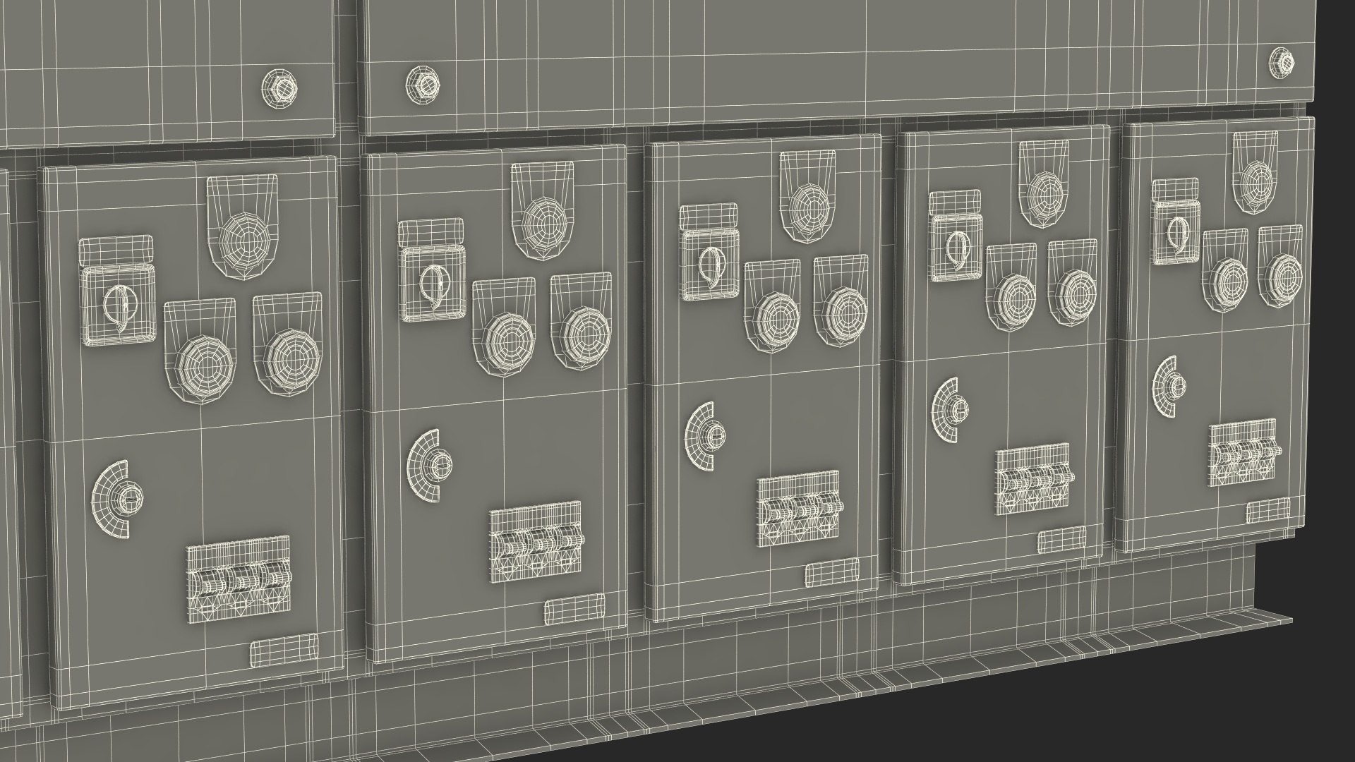 3D Industrial Electrical Switchgear Panel Model - TurboSquid 2244467