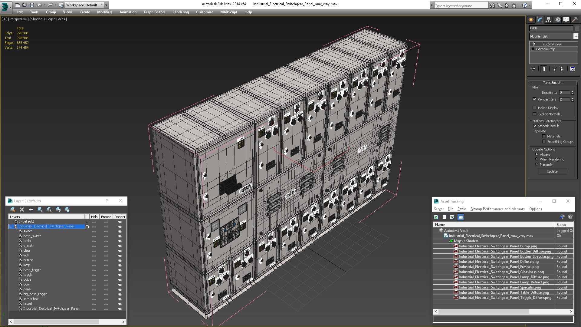 3D Industrial Electrical Switchgear Panel Model - TurboSquid 2244467