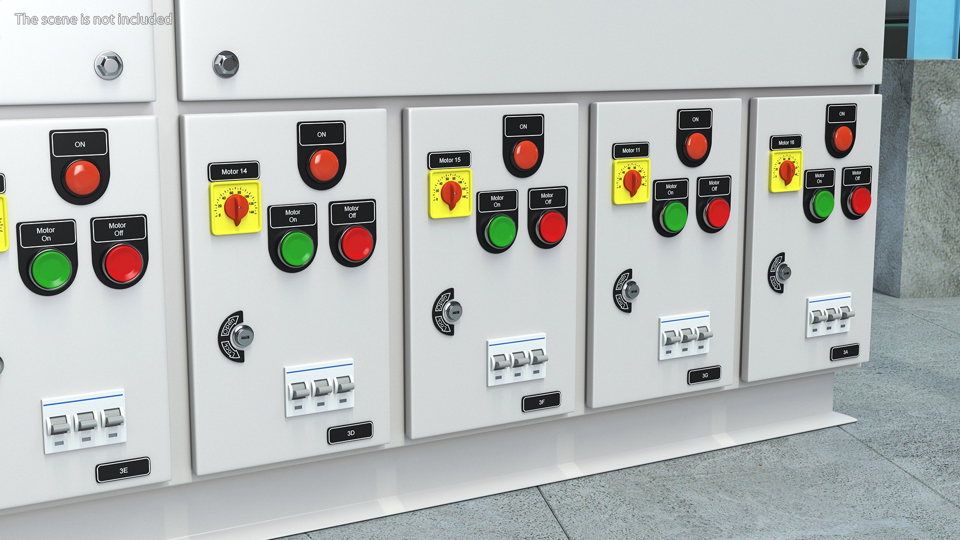 3D Industrial Electrical Switchgear Panel Model - TurboSquid 2244467