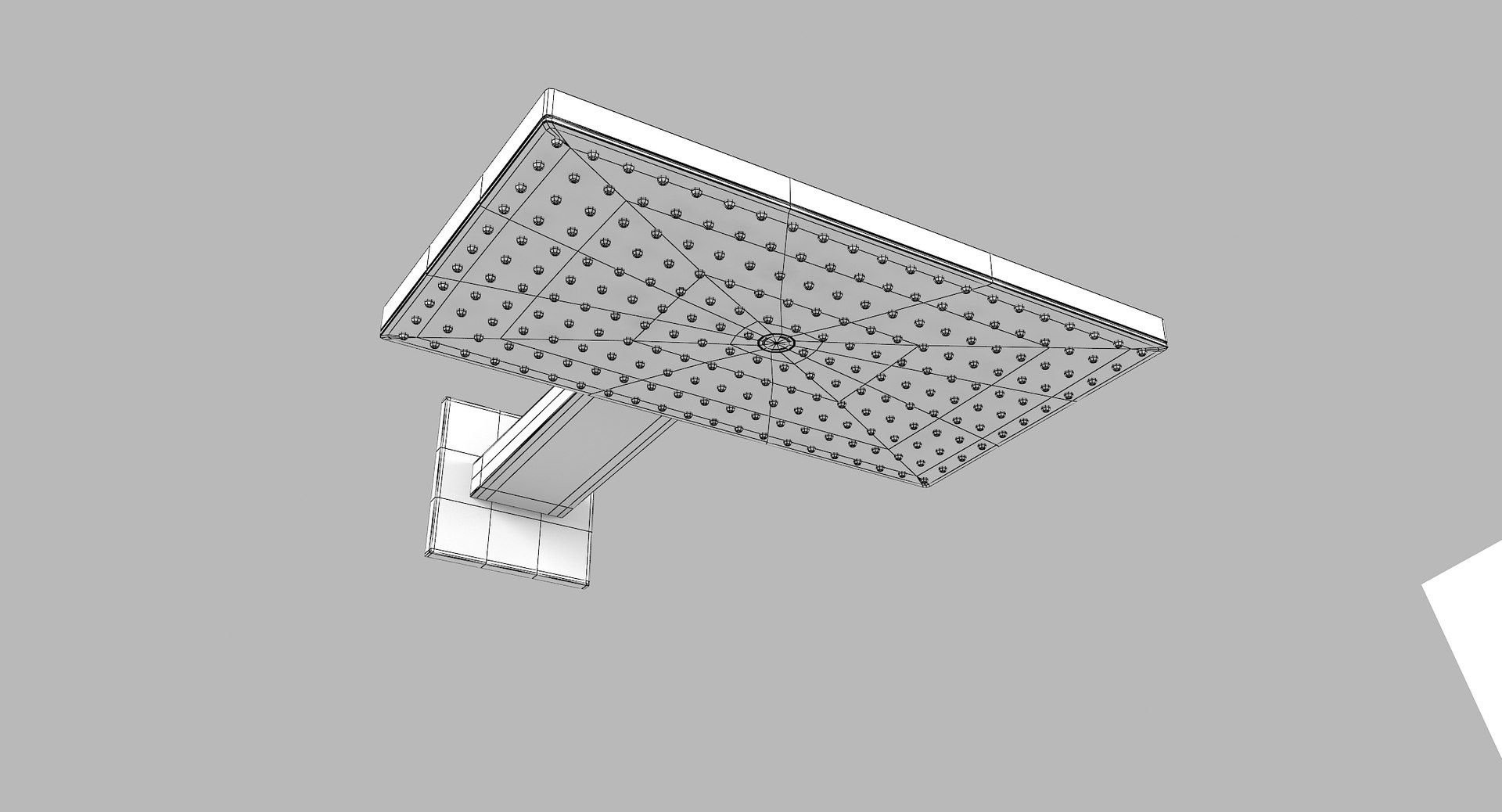 3D Overhead Wall Shower - TurboSquid 1256588