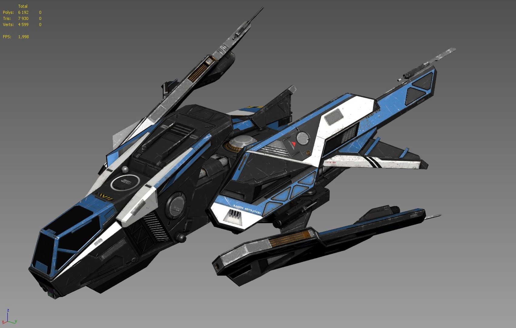 3d Model Space Fighter