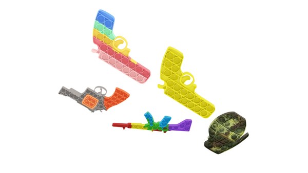 3D Weapons Pop It Fidget Toys Set - TurboSquid 1812260