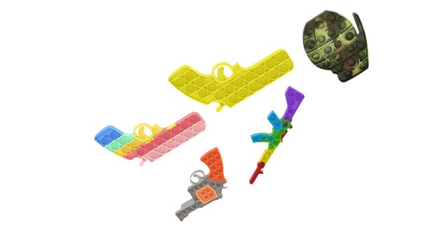 3D Weapons Pop It Fidget Toys Set - TurboSquid 1812260