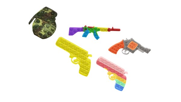 3D Weapons Pop It Fidget Toys Set - TurboSquid 1812260