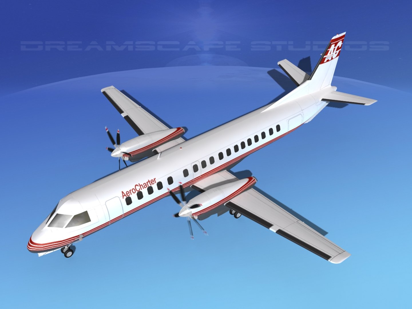 3D Cockpit Saab 2000 - TurboSquid 1203919