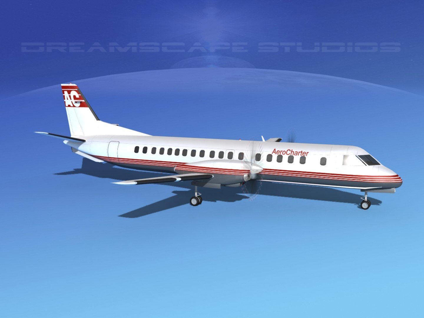 3D Cockpit Saab 2000 - TurboSquid 1203919