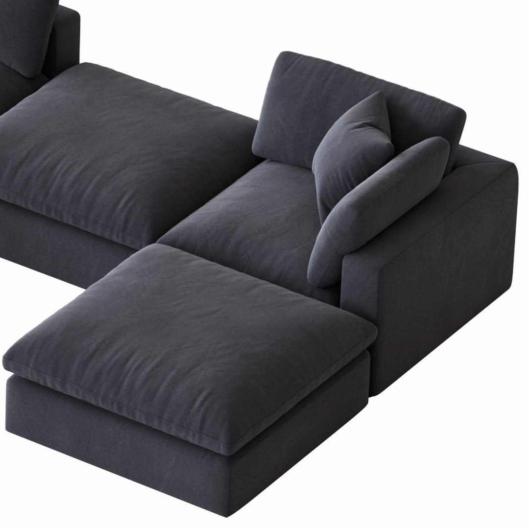 Coco Republic Dune Modular Sofa Model - TurboSquid 2165556
