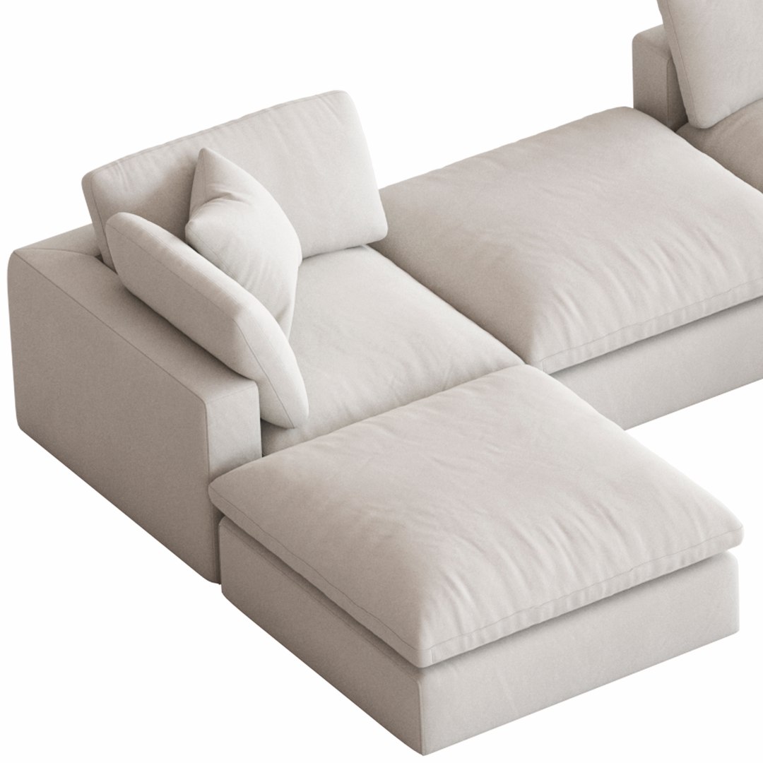 Coco Republic Dune Modular Sofa Model - TurboSquid 2165556