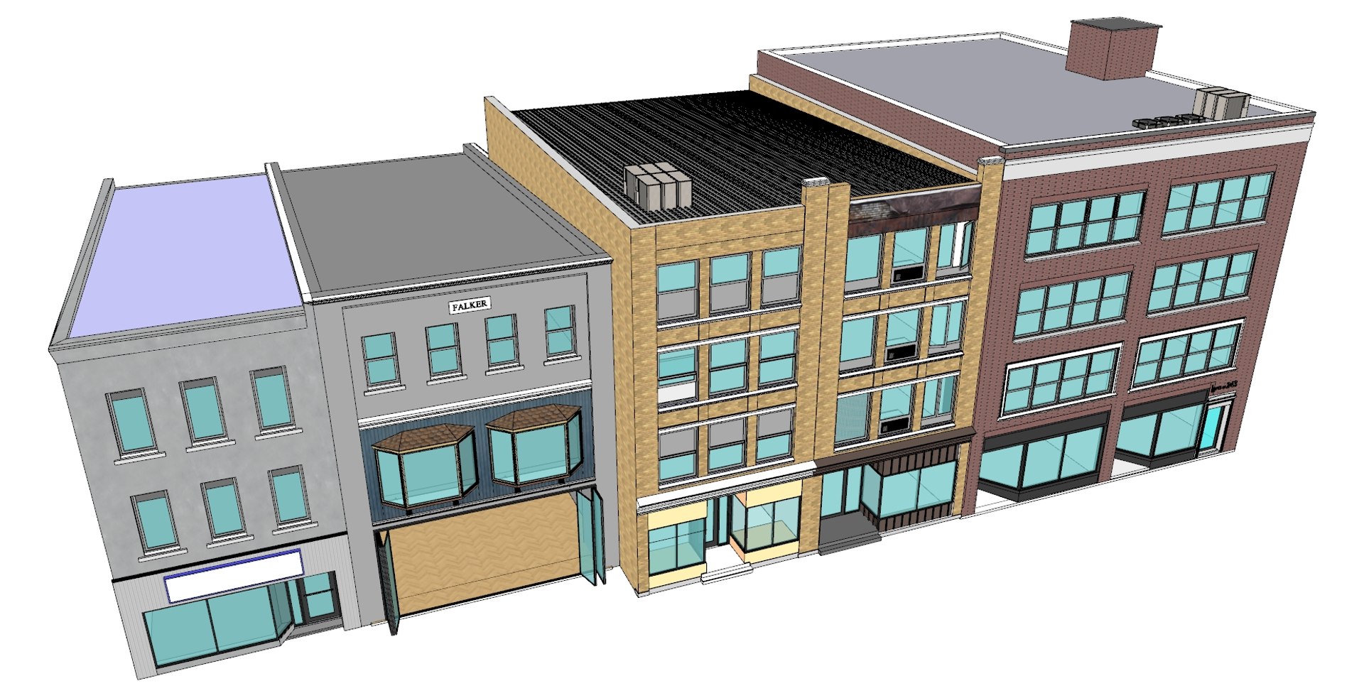 Free shop fronts 3D model - TurboSquid 1580058