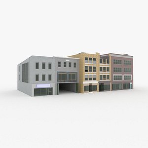 shop fronts 3D model