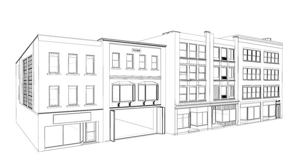 Free shop fronts 3D model - TurboSquid 1580058