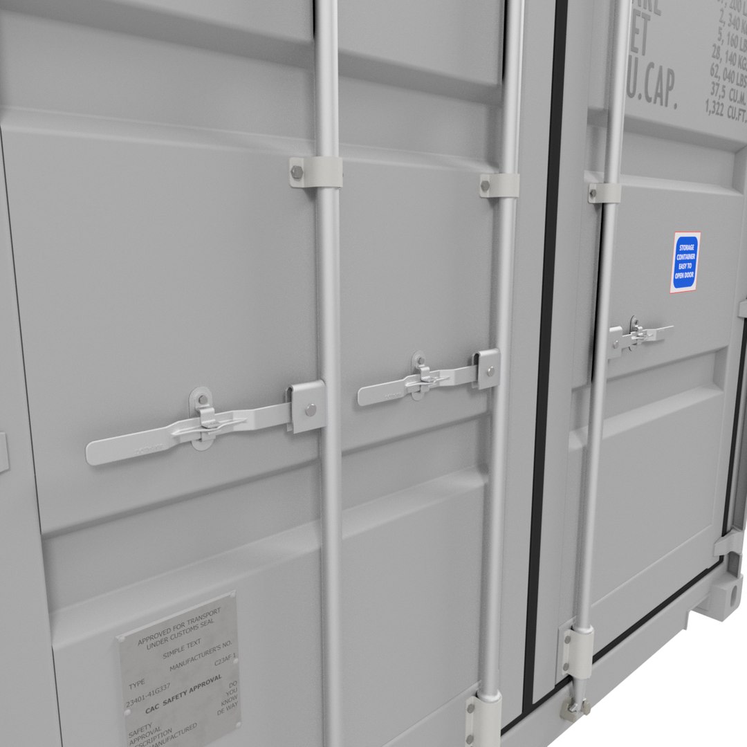 Cad Cube 20 Shipping Container 3D - TurboSquid 1415398