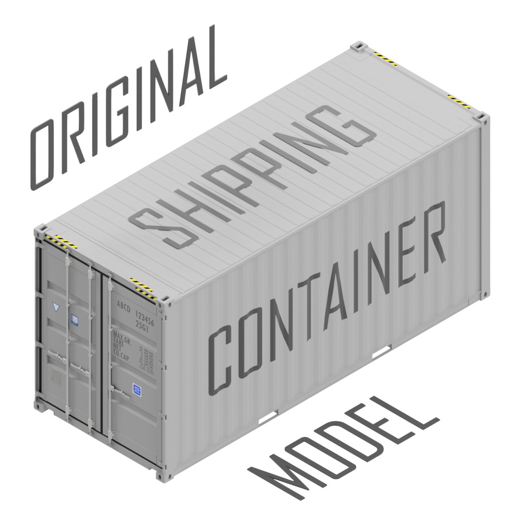 Cad Cube 20 Shipping Container 3D - TurboSquid 1415398