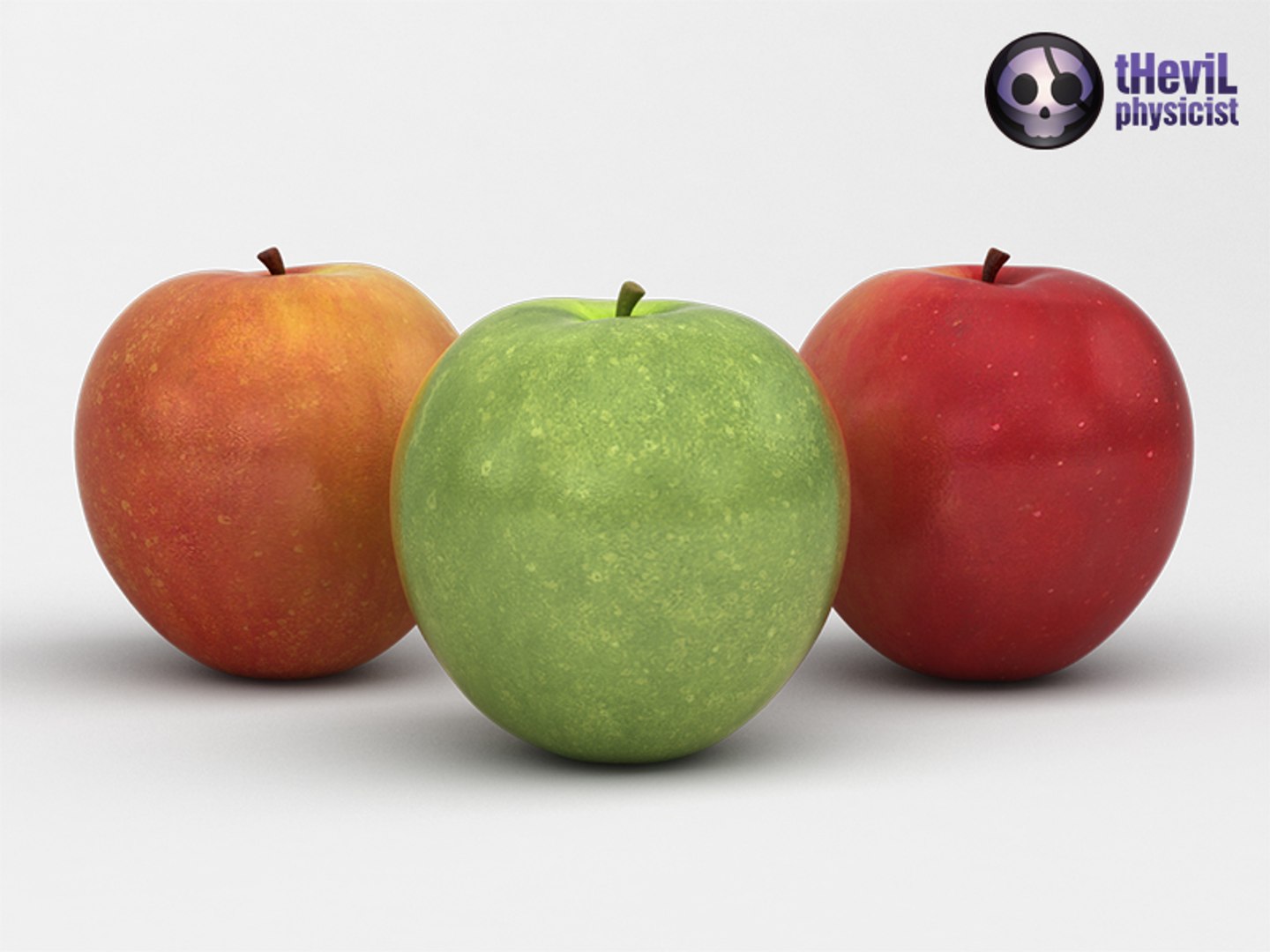 3d Apples Model