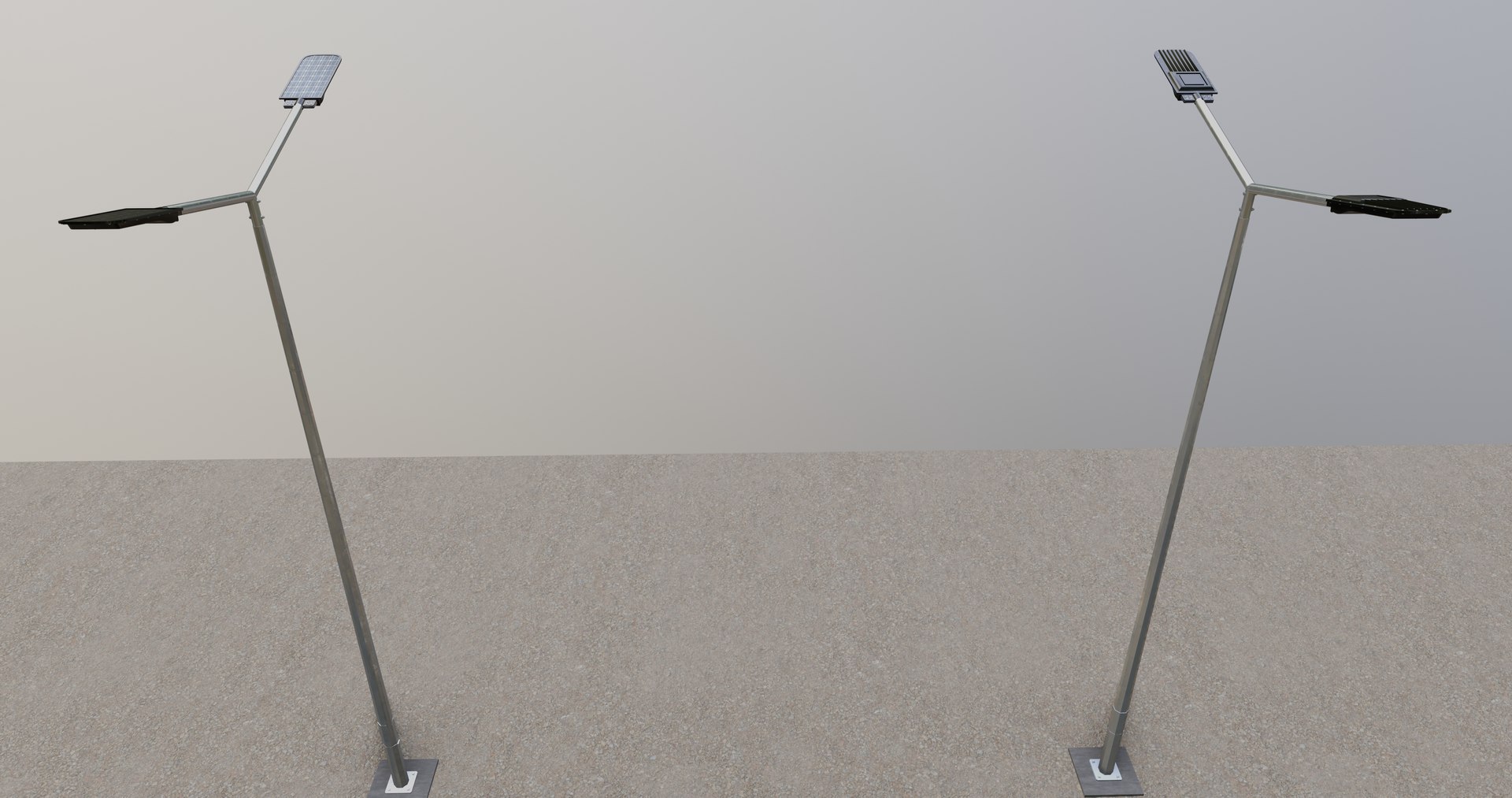 5 Meter Octogonal Lighting Pole -Double Consol 3D Model - TurboSquid ...