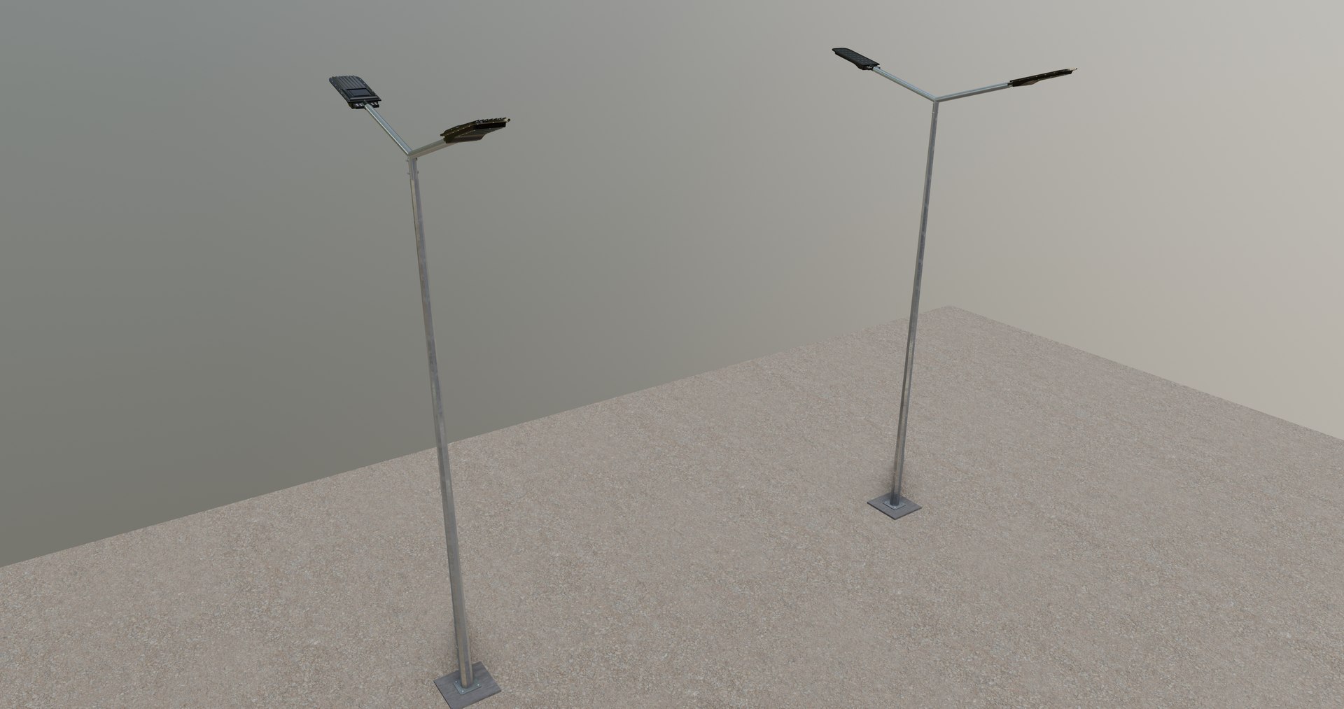5 Meter Octogonal Lighting Pole -Double Consol 3D Model - TurboSquid ...