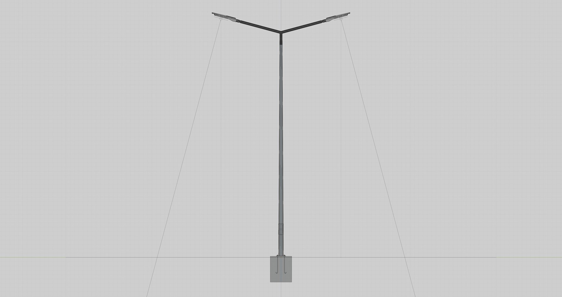 5 Meter Octogonal Lighting Pole -Double Consol 3D Model - TurboSquid ...