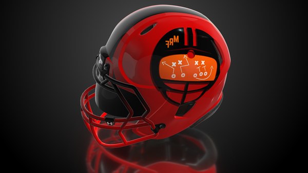 3D american football helmet interior - TurboSquid 1236205