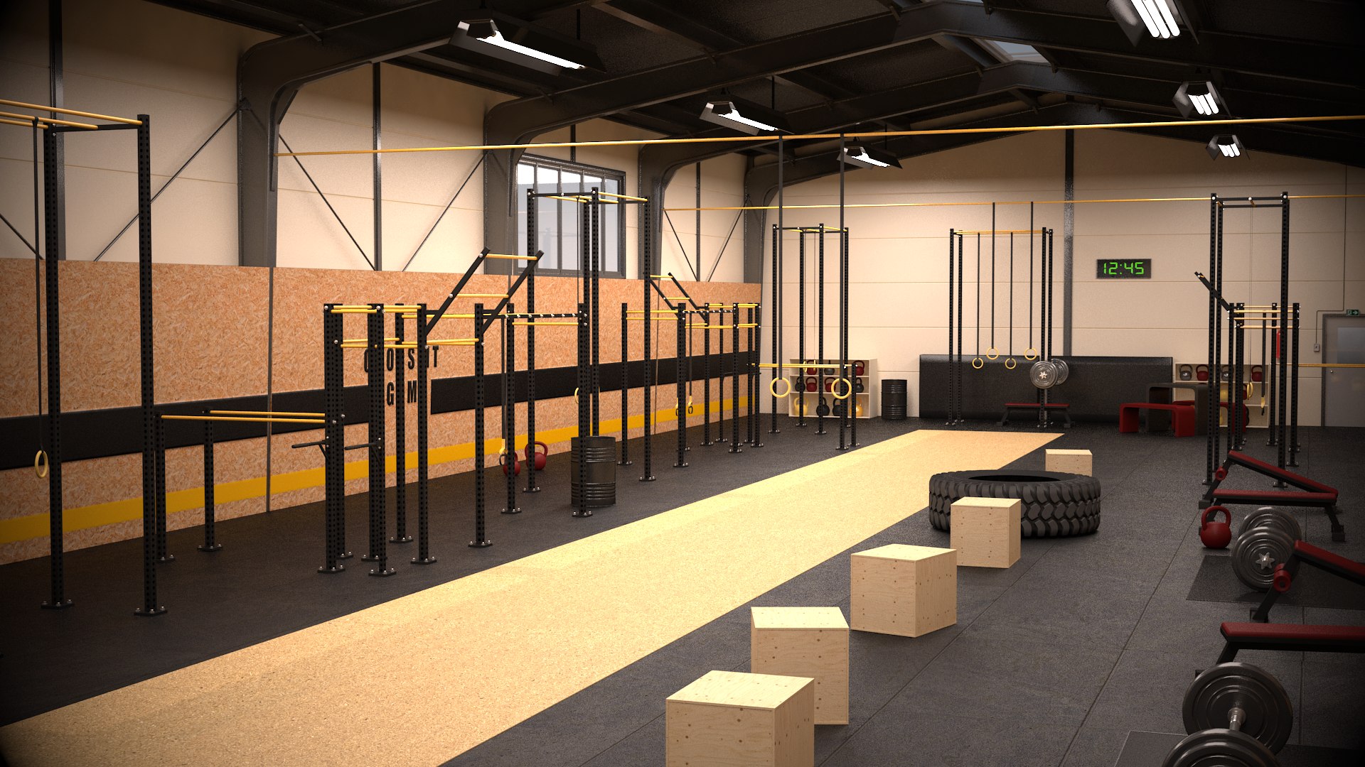 3D Crossfit Training Center - TurboSquid 1587466