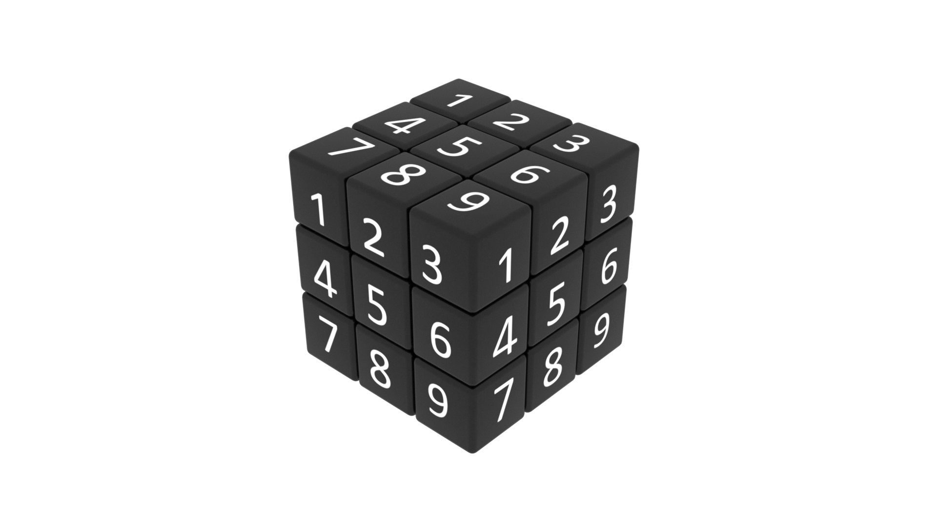3D Sudoku Cube - TurboSquid 1758495