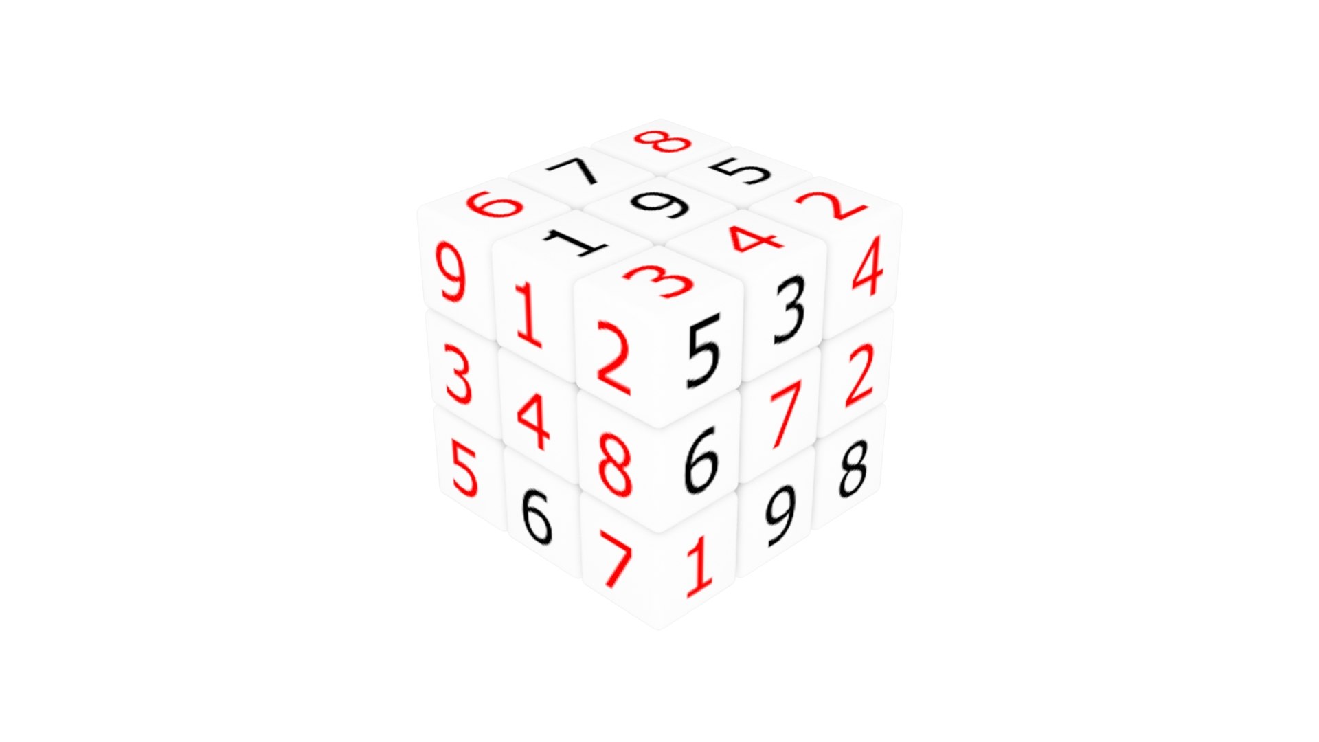 3D Sudoku Cube - TurboSquid 1758495
