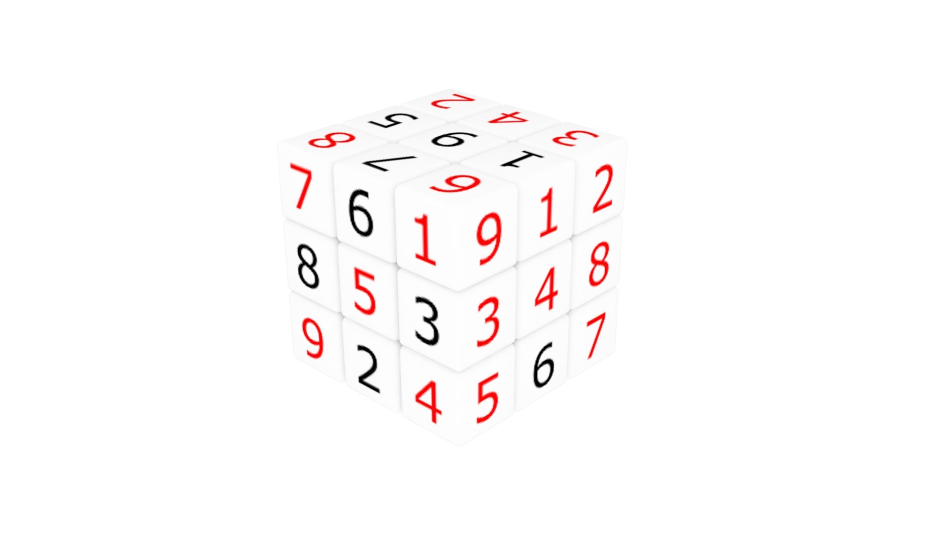 3D Sudoku Cube - TurboSquid 1758495