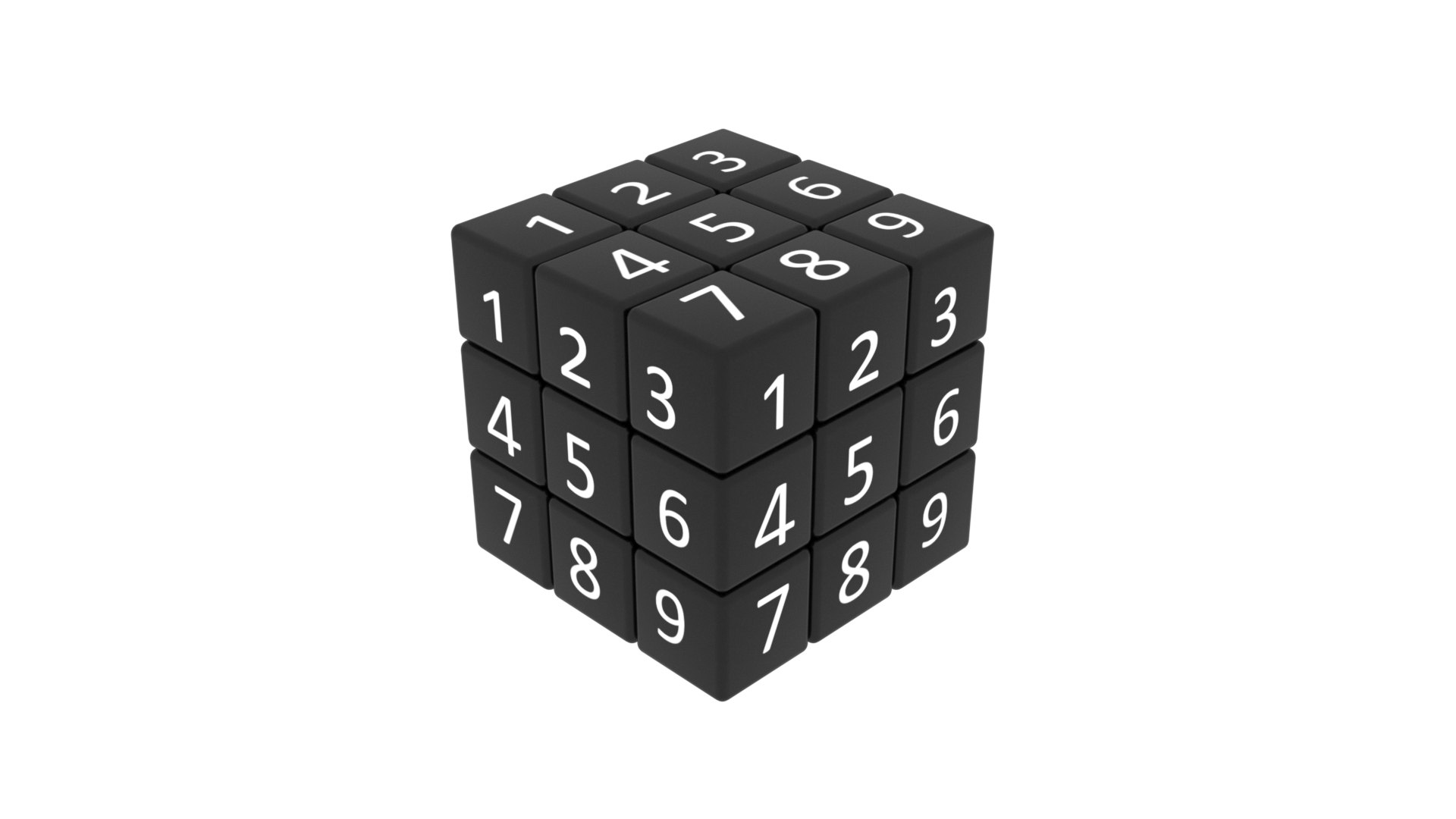 3D Sudoku Cube - TurboSquid 1758495