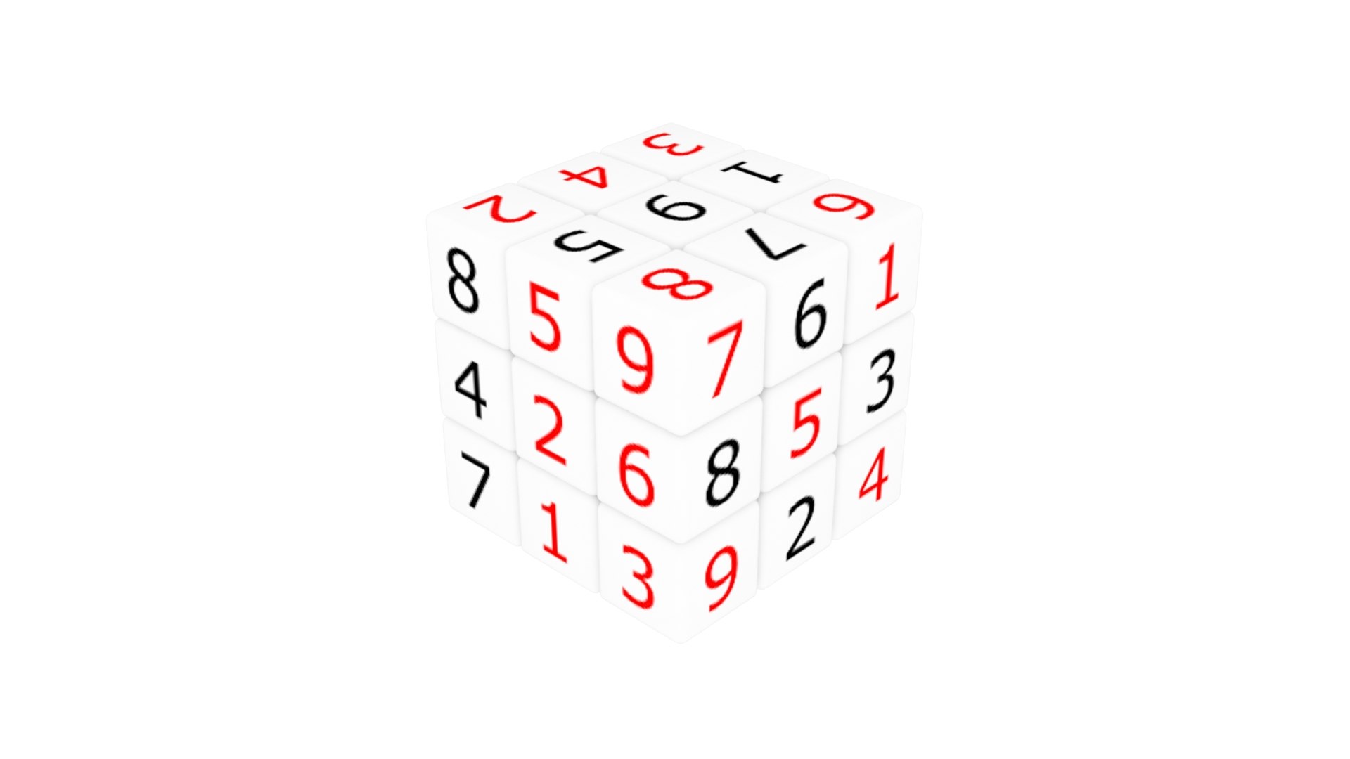 3D Sudoku Cube - TurboSquid 1758495