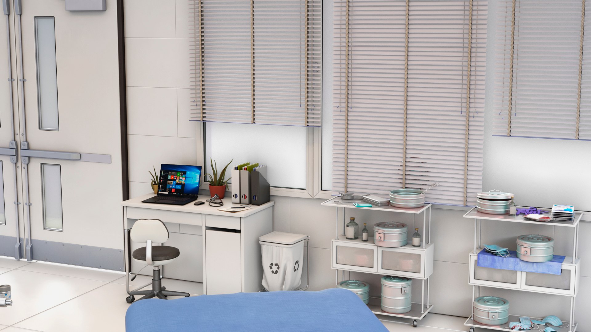 3D Blue Surgery Room - TurboSquid 1793816
