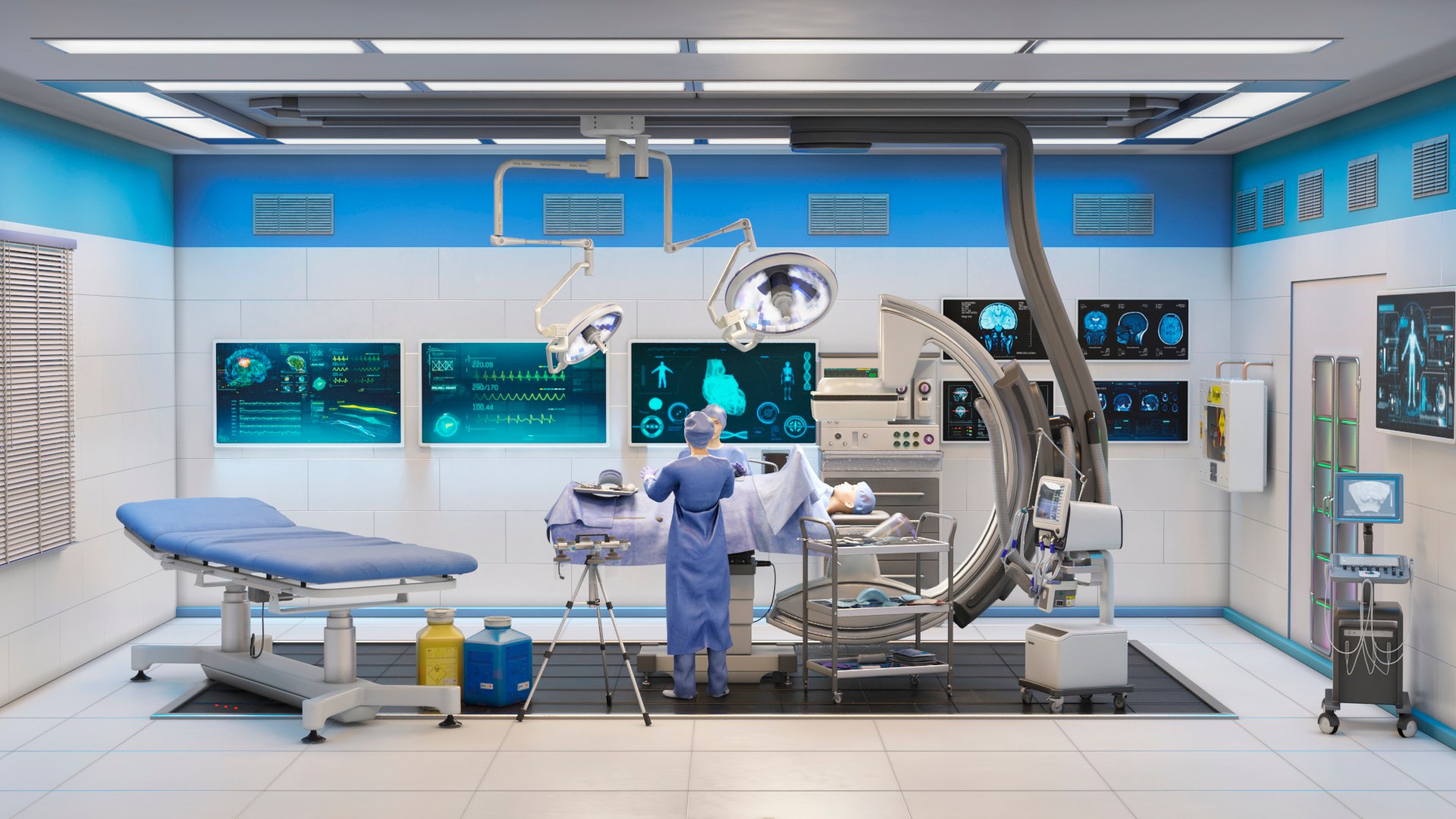 3D Blue Surgery Room - TurboSquid 1793816