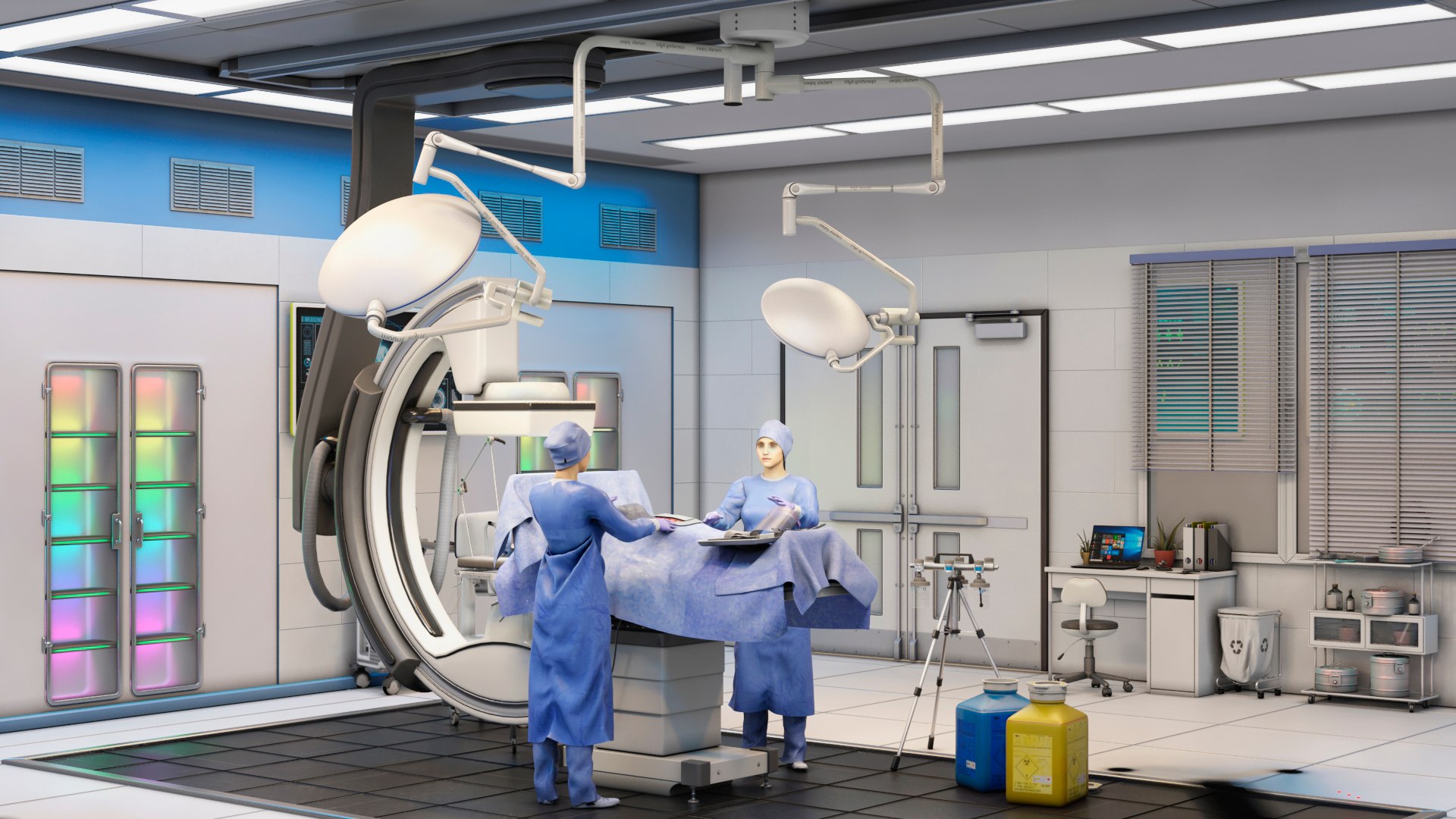 3D Blue Surgery Room - TurboSquid 1793816