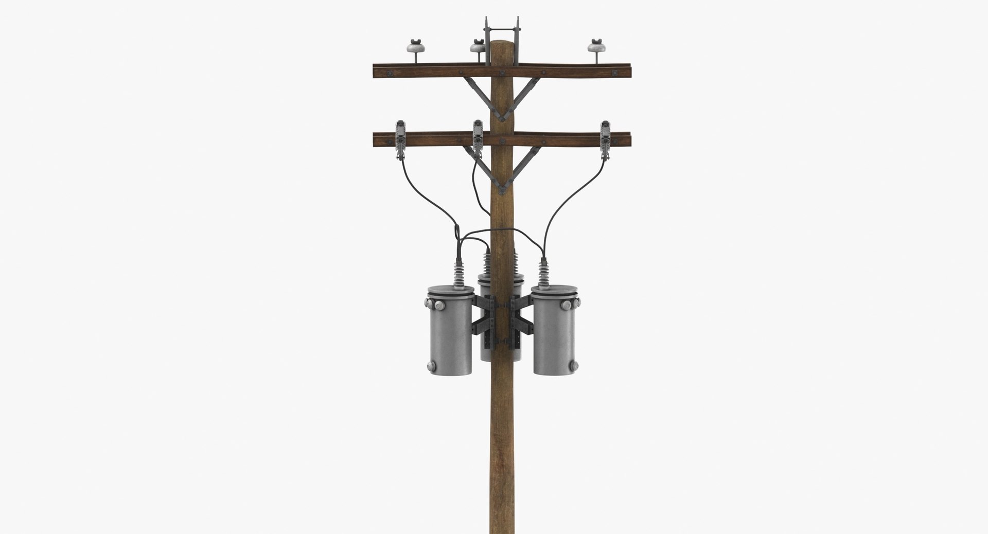Wooden Power Lines 02 No Wires Clean And Dirty 3D Model - TurboSquid ...