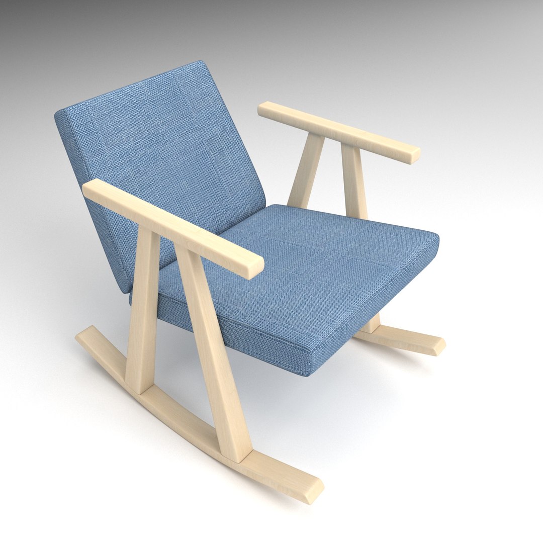 3D Rocking Chair Model - TurboSquid 1975808