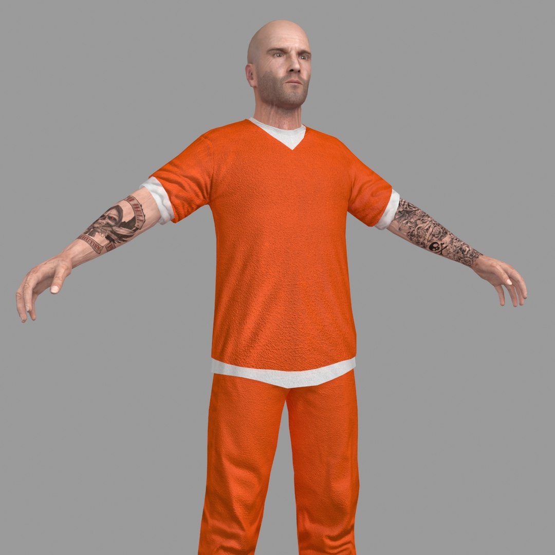 Prisoner Character People 3D Model - TurboSquid 1352546