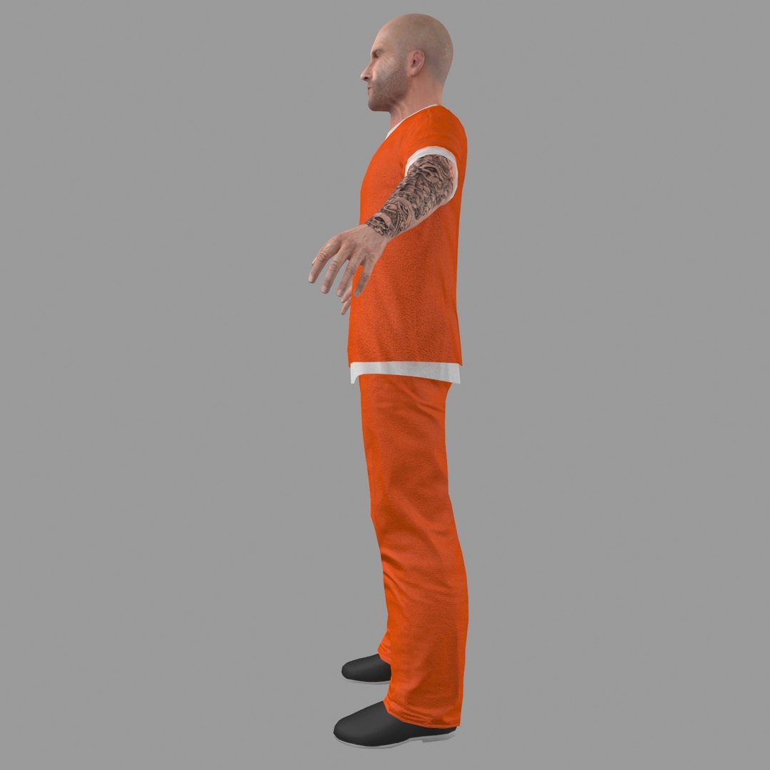 Prisoner Character People 3D Model - TurboSquid 1352546