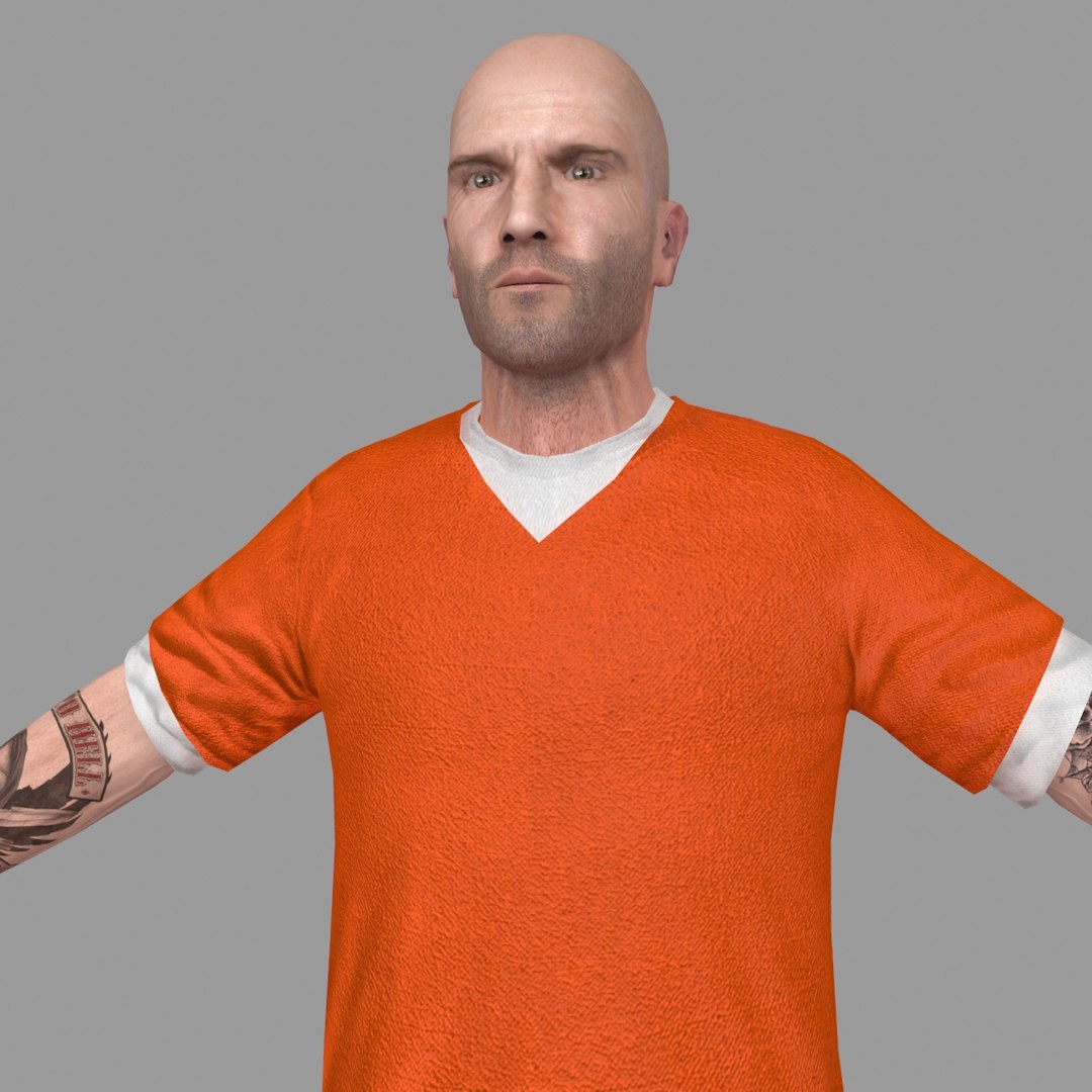 Prisoner Character People 3D Model - TurboSquid 1352546
