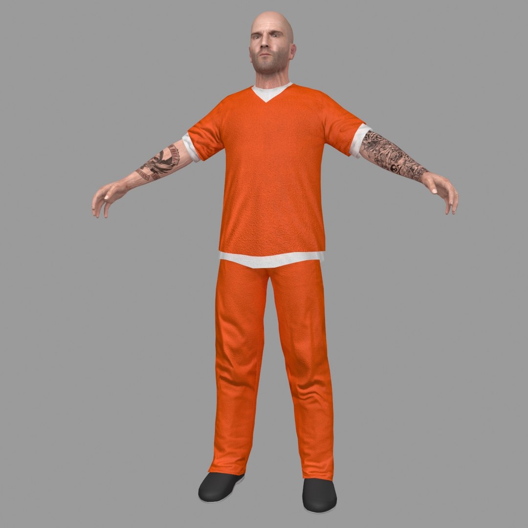 Prisoner Character People 3D Model - TurboSquid 1352546
