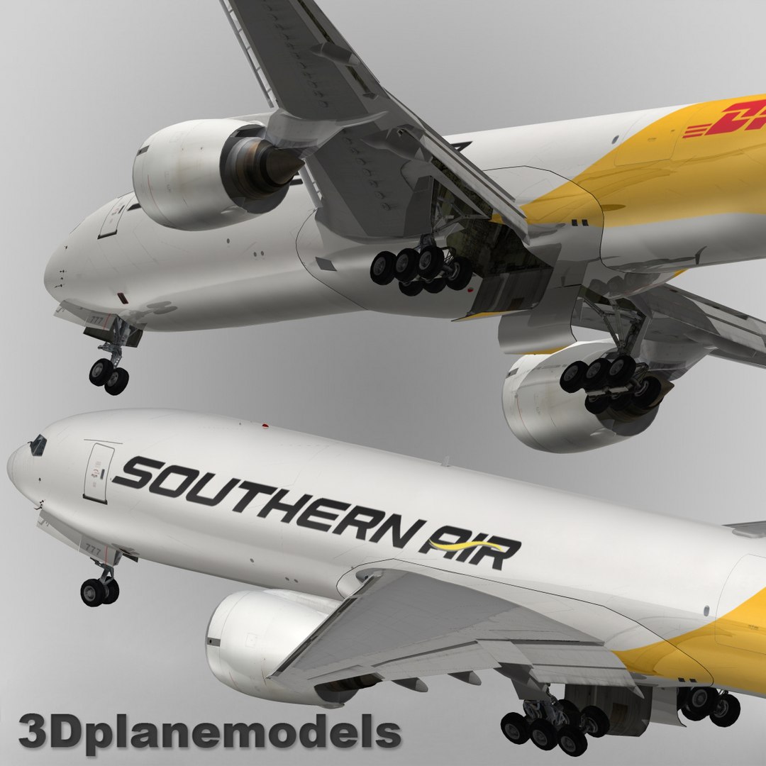 Boeing 777-200f 3d Model
