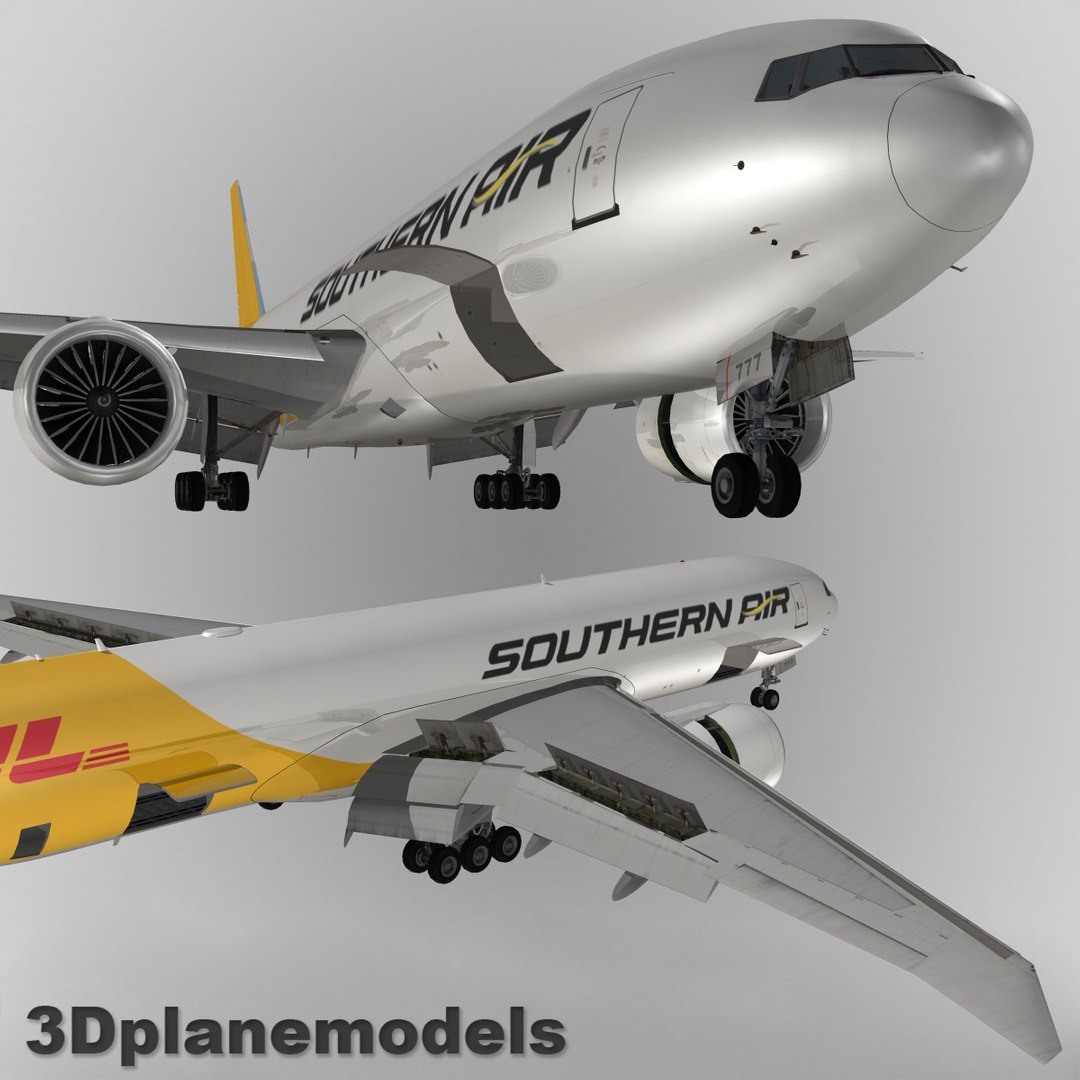 Boeing 777-200f 3d Model