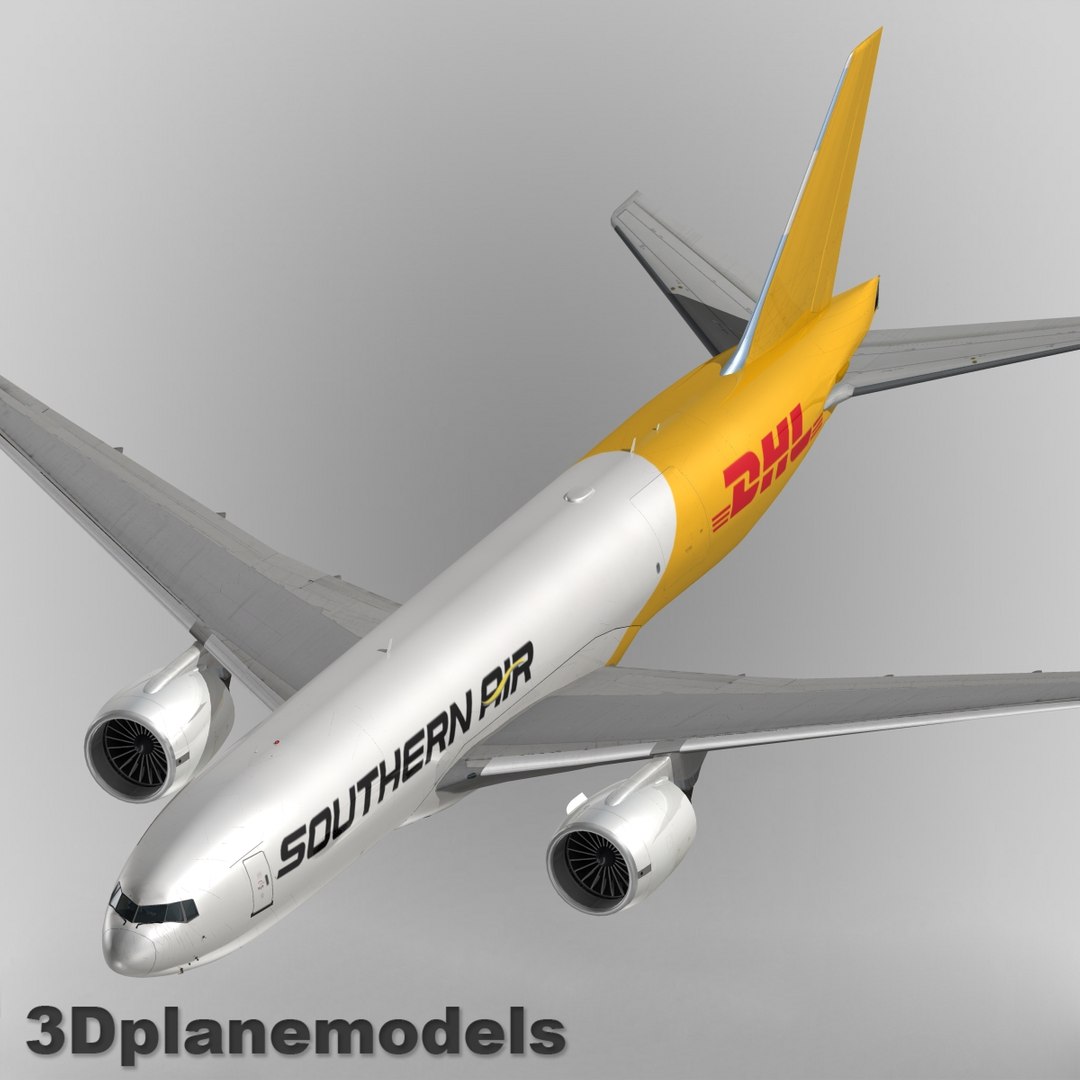 Boeing 777-200f 3d Model