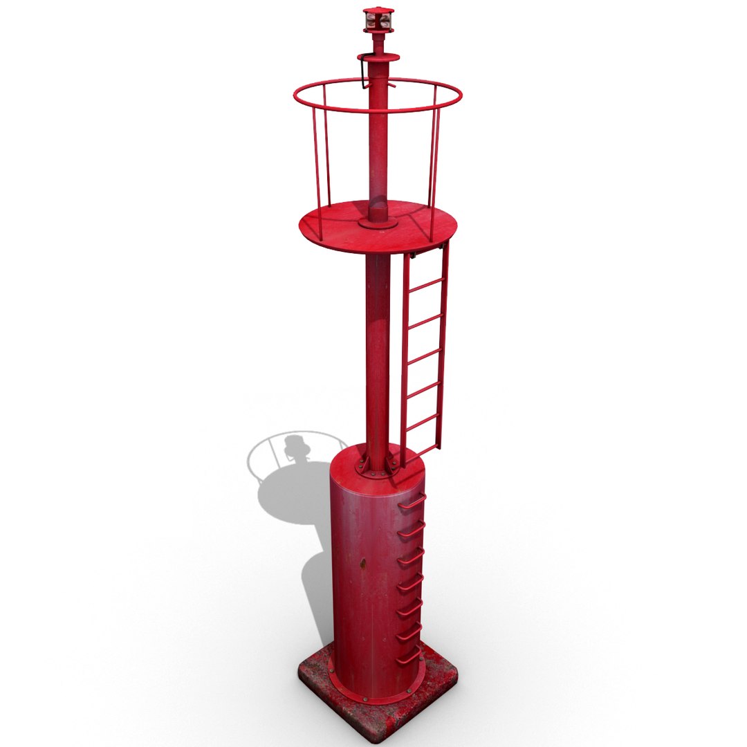 3d Harbour Beacon Model