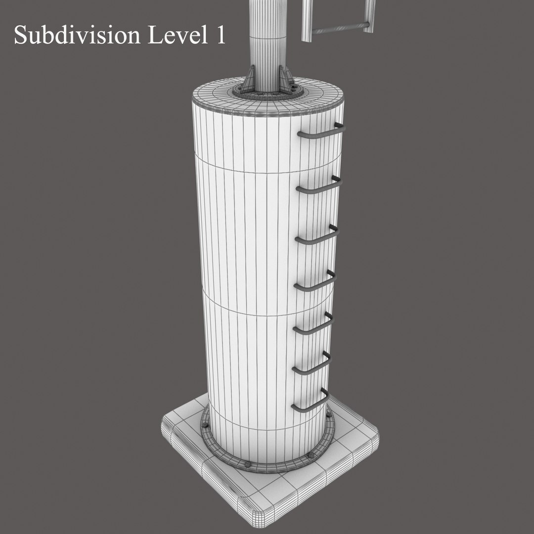 3d Harbour Beacon Model