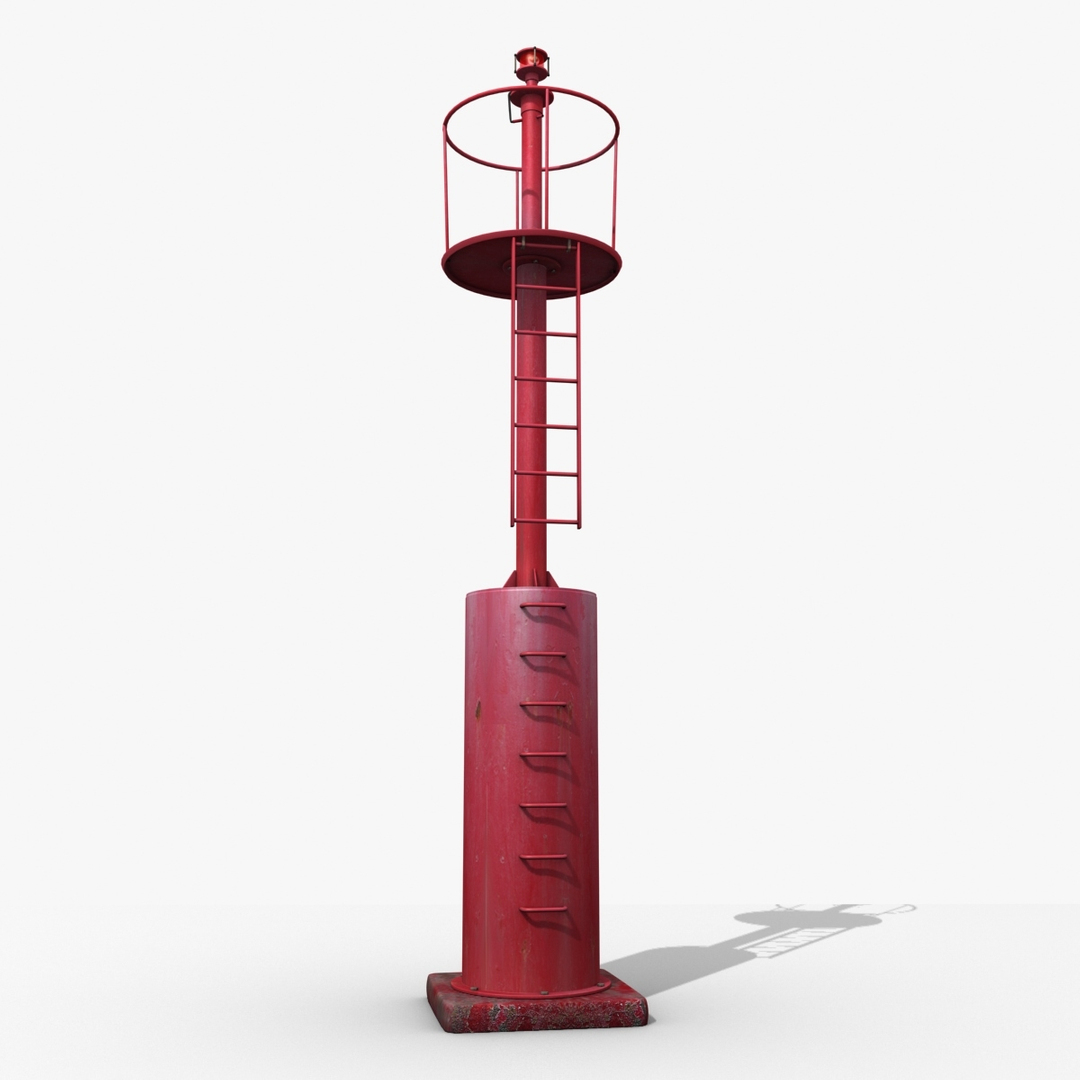 3d Harbour Beacon Model