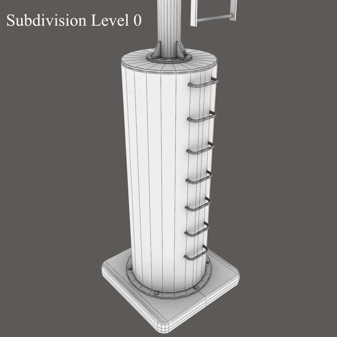 3d Harbour Beacon Model