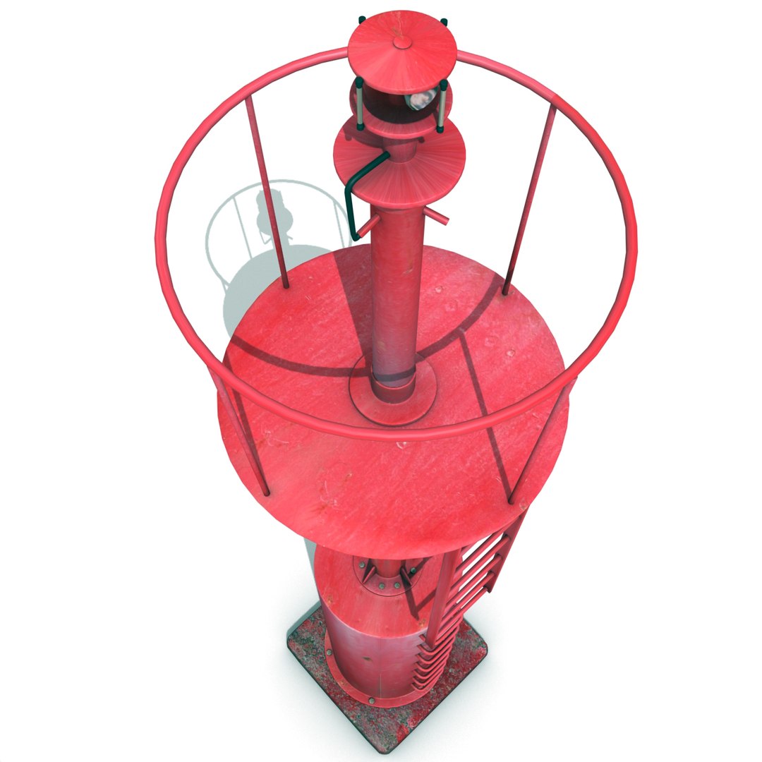 3d Harbour Beacon Model