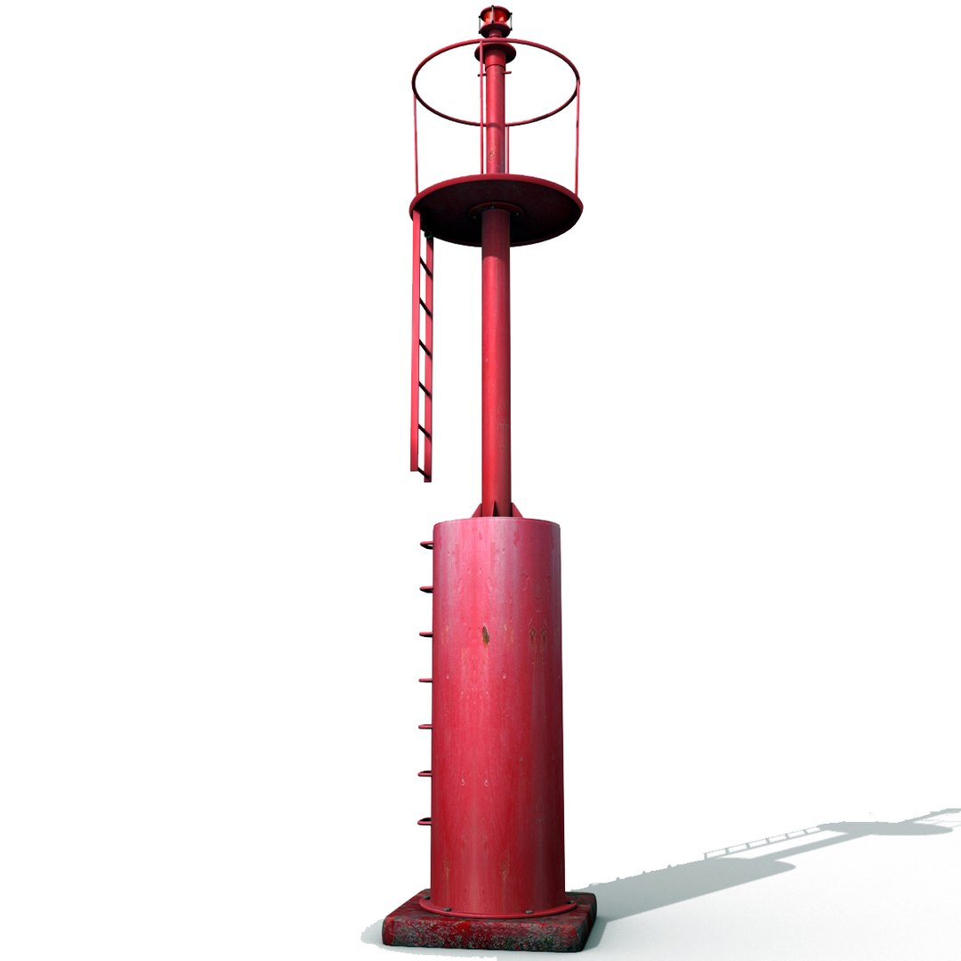 3d Harbour Beacon Model