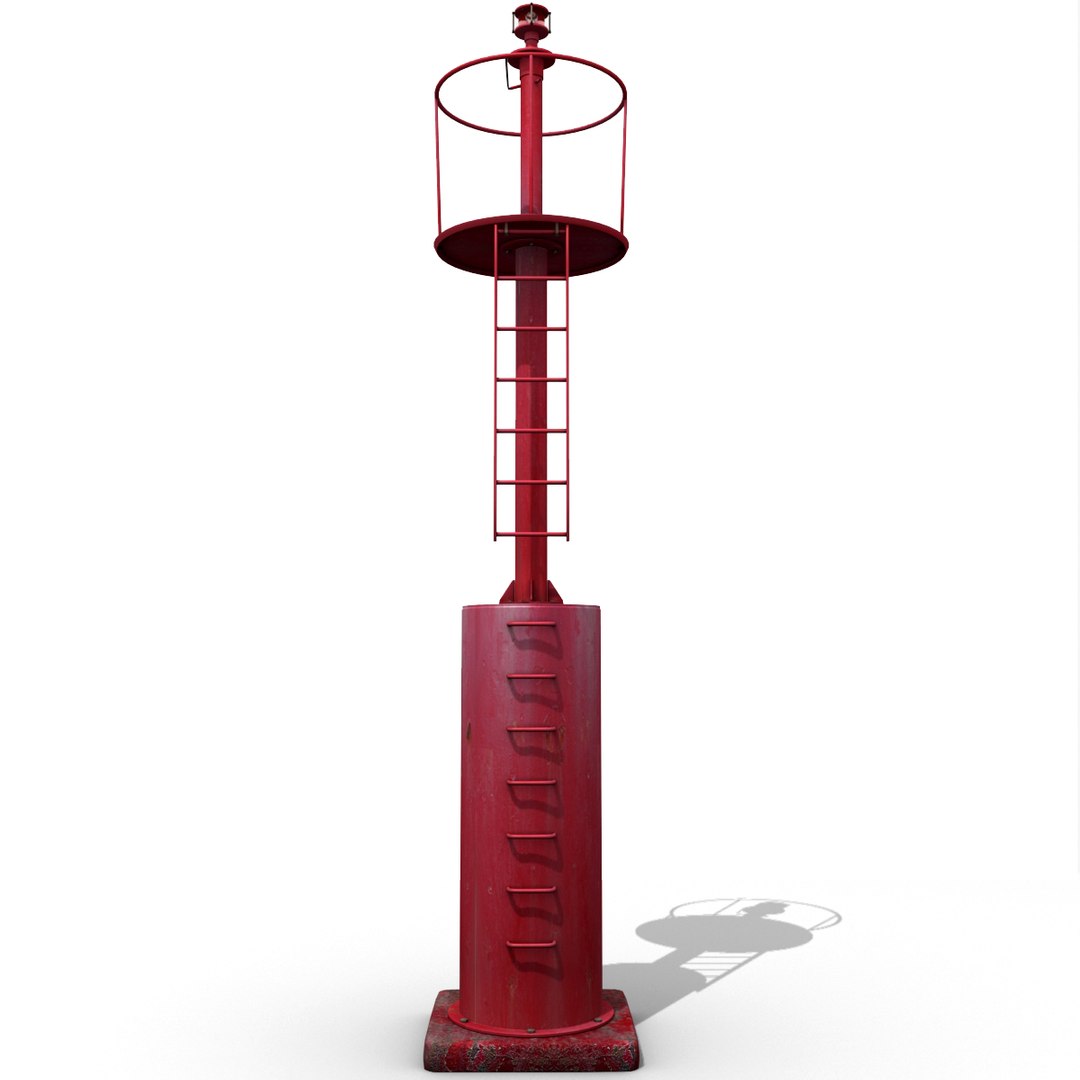 3d Harbour Beacon Model