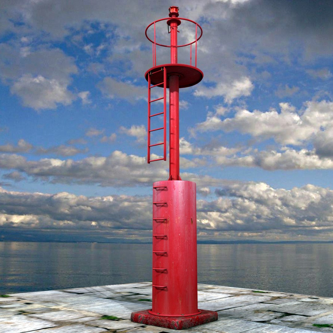 3d Harbour Beacon Model