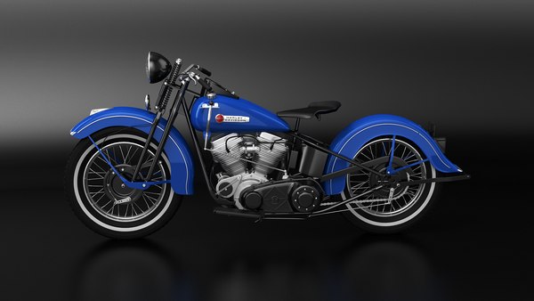 3D Harley-Davidson Panhead 1948 and Sportster Forty-Eight Collection ...