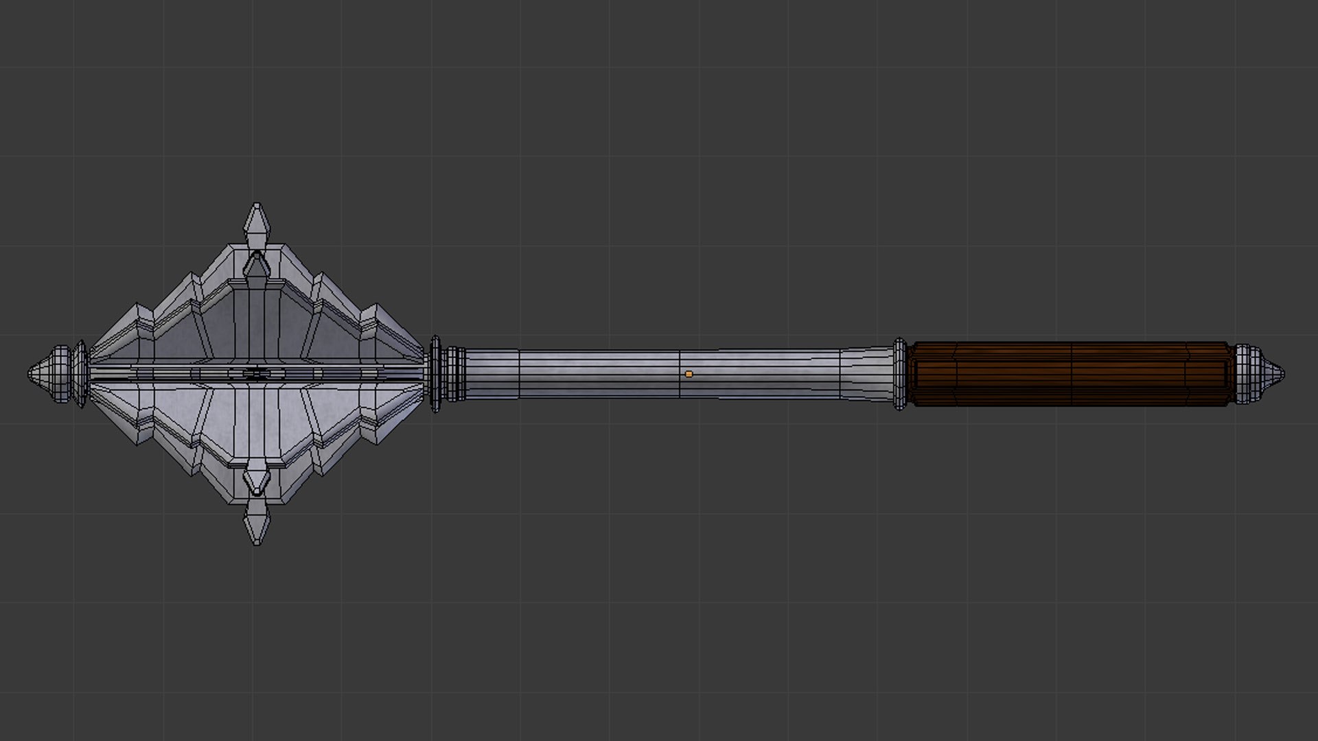 3d Flanged Mace - Ready Model